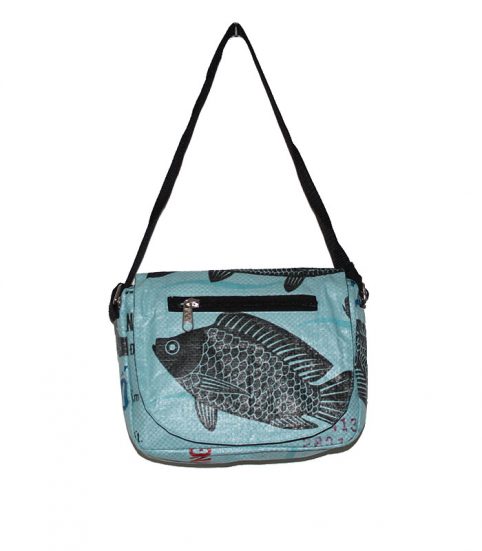 Recycled Fish Feed Small Shoulder Bag – The Elephant Emporium