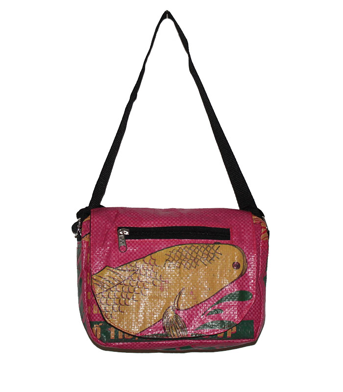 Recycled Fish Feed Small Shoulder Bag – The Elephant Emporium