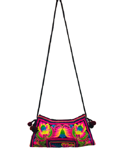 Hmong Colourful Shoulder Bag – The Elephant Emporium